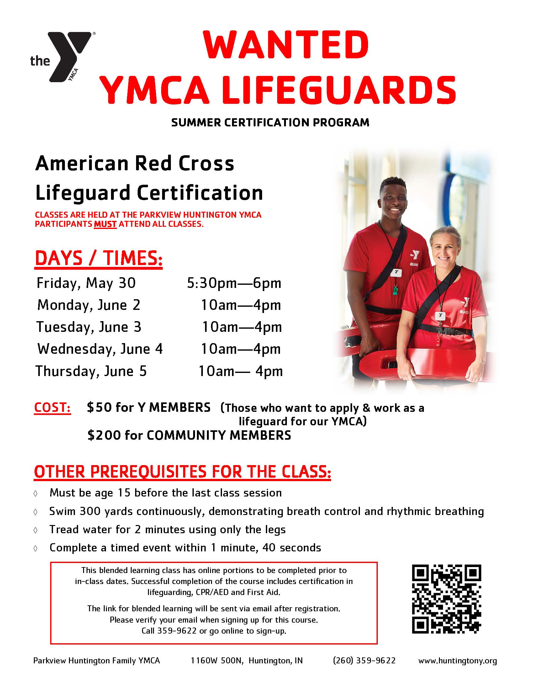 Lifeguard Class – Huntington YMCA
